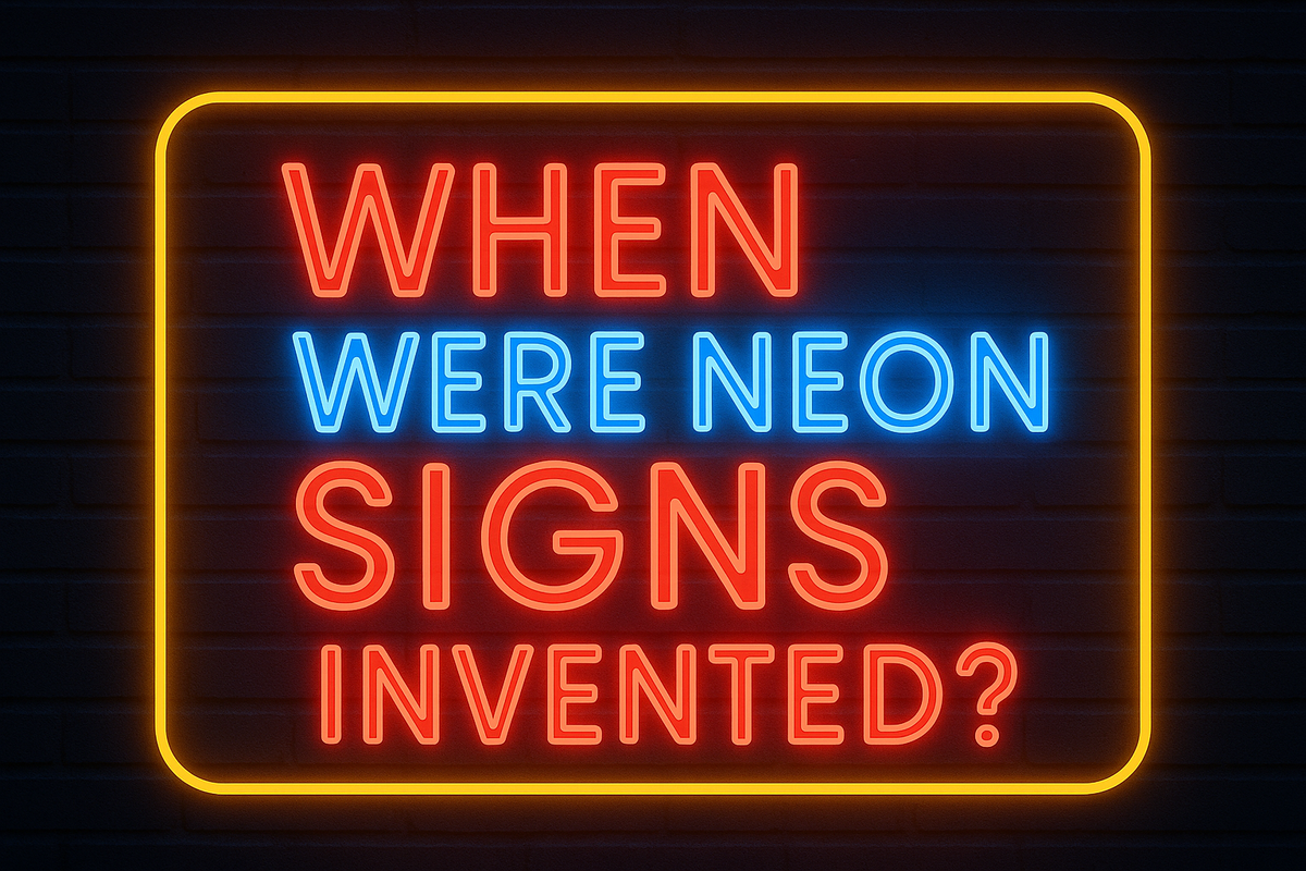 When Were Neon Signs Invented? | History & Glow Guide – The Beer Lodge