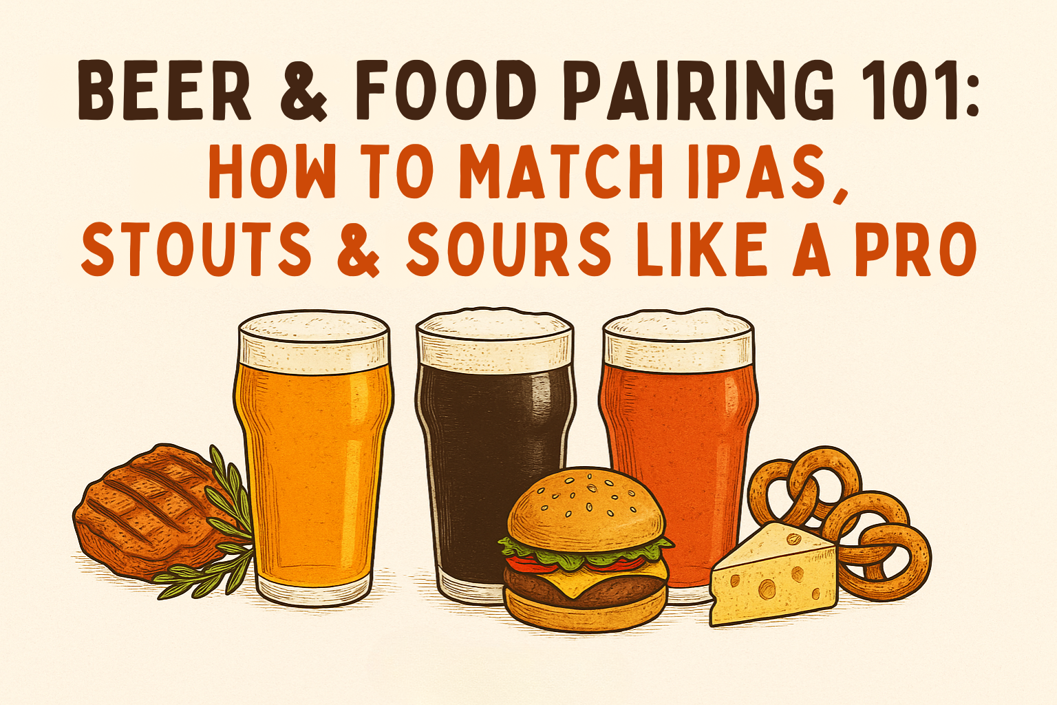 Beer & Food Pairing 101: How to Match IPAs, Stouts & Sours Like a Pro ...