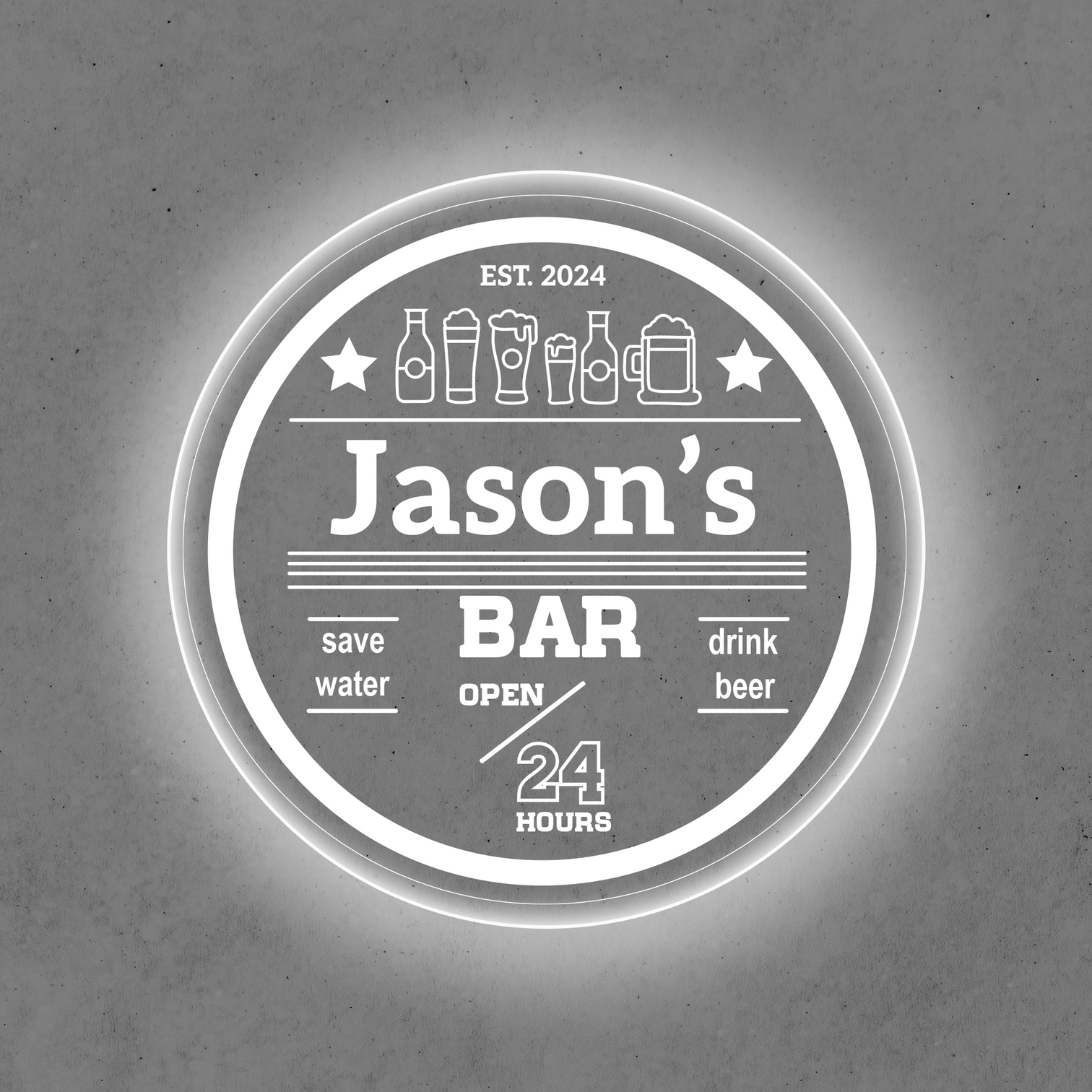 Beer Signs for Man Cave, Funny Garage Signs - The Beer Lodge